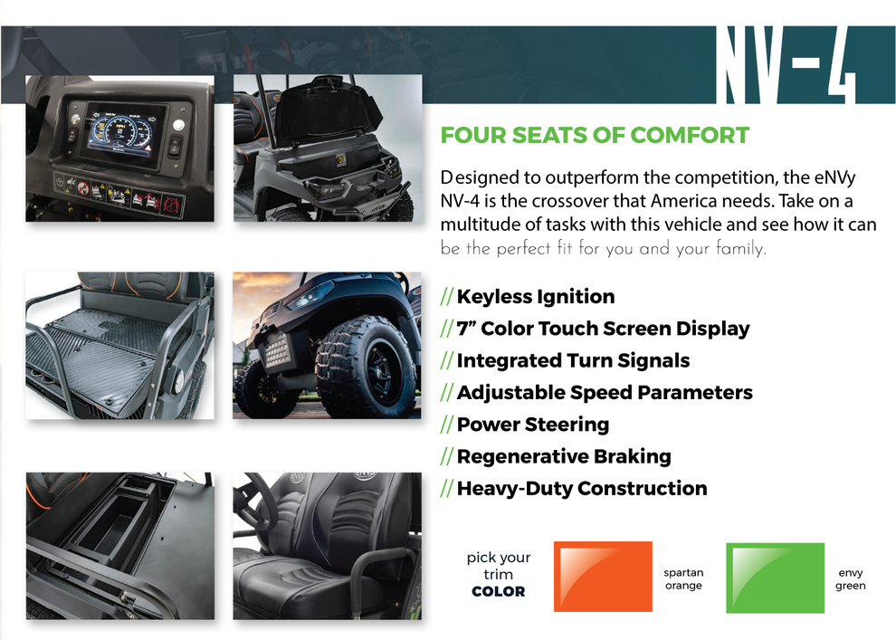 Stockyards City eNVy Neighborhood Electric Golf Cart Crossover Vehicle ...